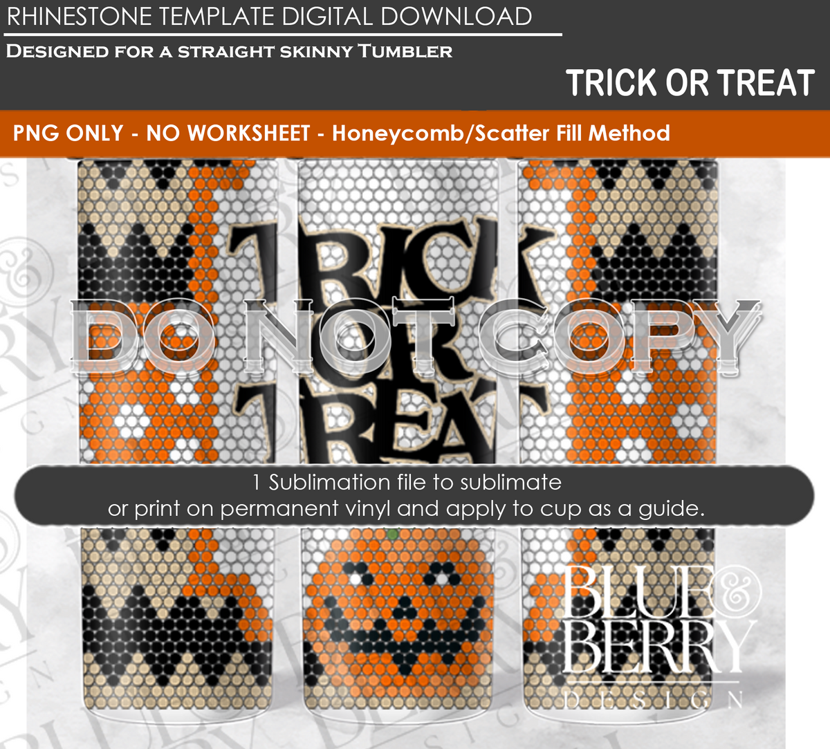 Trick or Treat Digital Download Template – TEMPLATE TUMBLERS