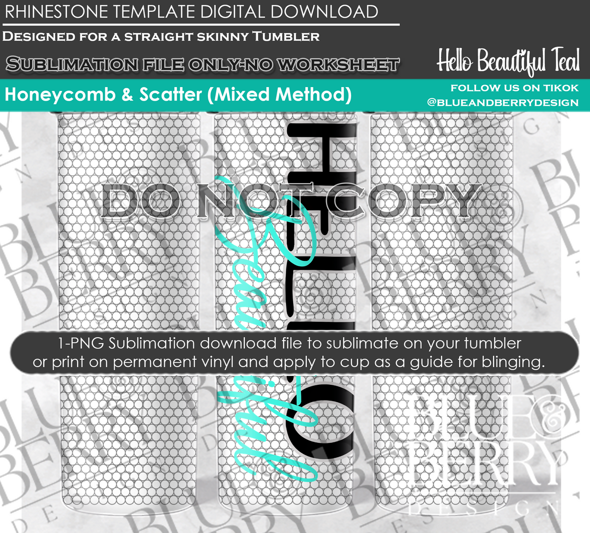 Hello Beautiful Digital Download Template Only – TEMPLATE TUMBLERS