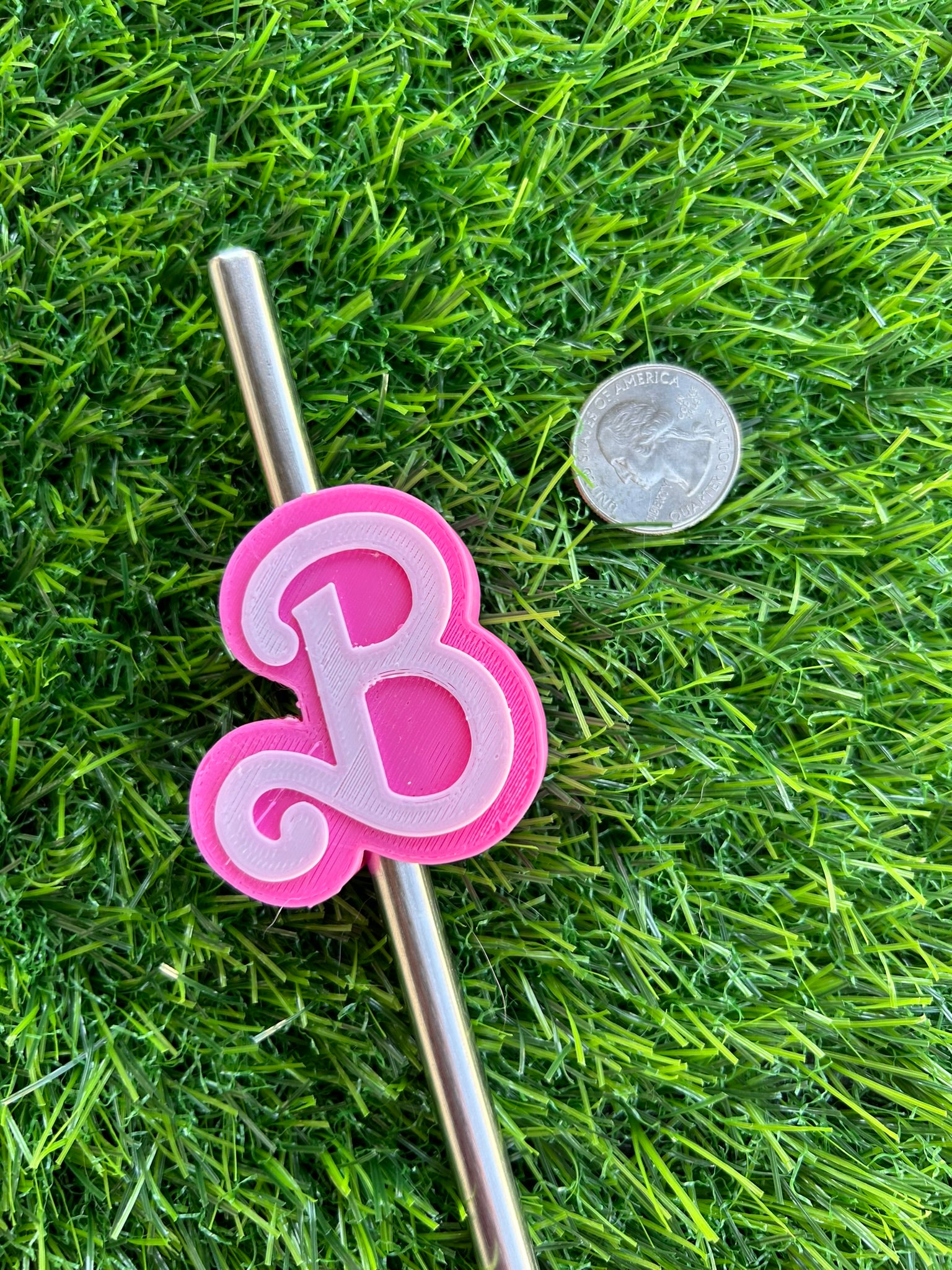 B for Barbie Straw Topper – TEMPLATE TUMBLERS