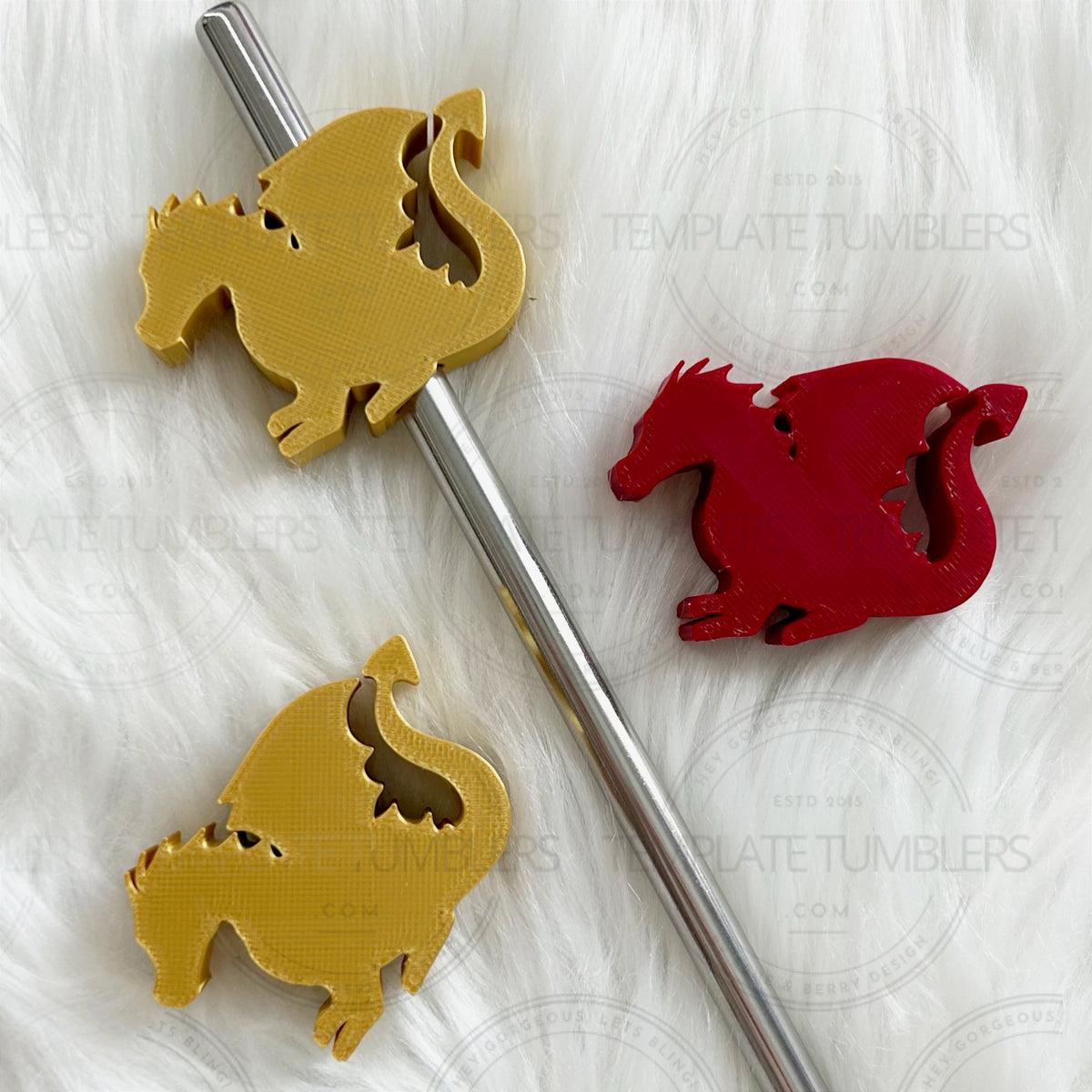 Dragons Straw Topper – TEMPLATE TUMBLERS