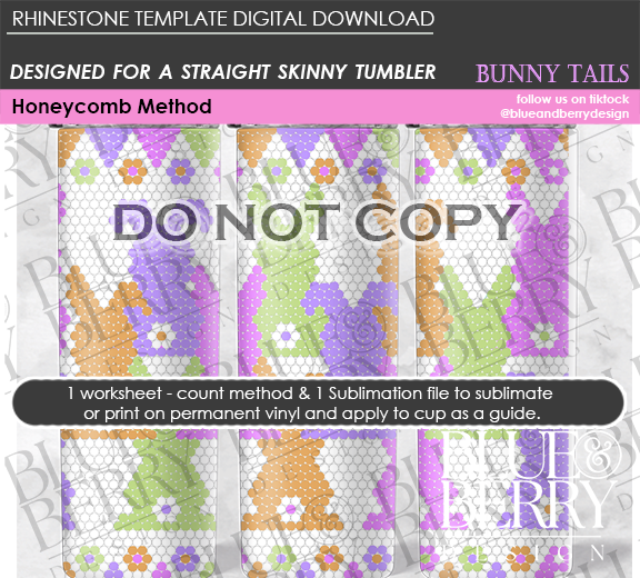 Bunny Tails - Digital Download Template – TEMPLATE TUMBLERS