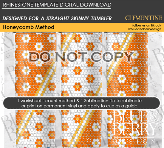 Clementine Digital Download Template – TEMPLATE TUMBLERS