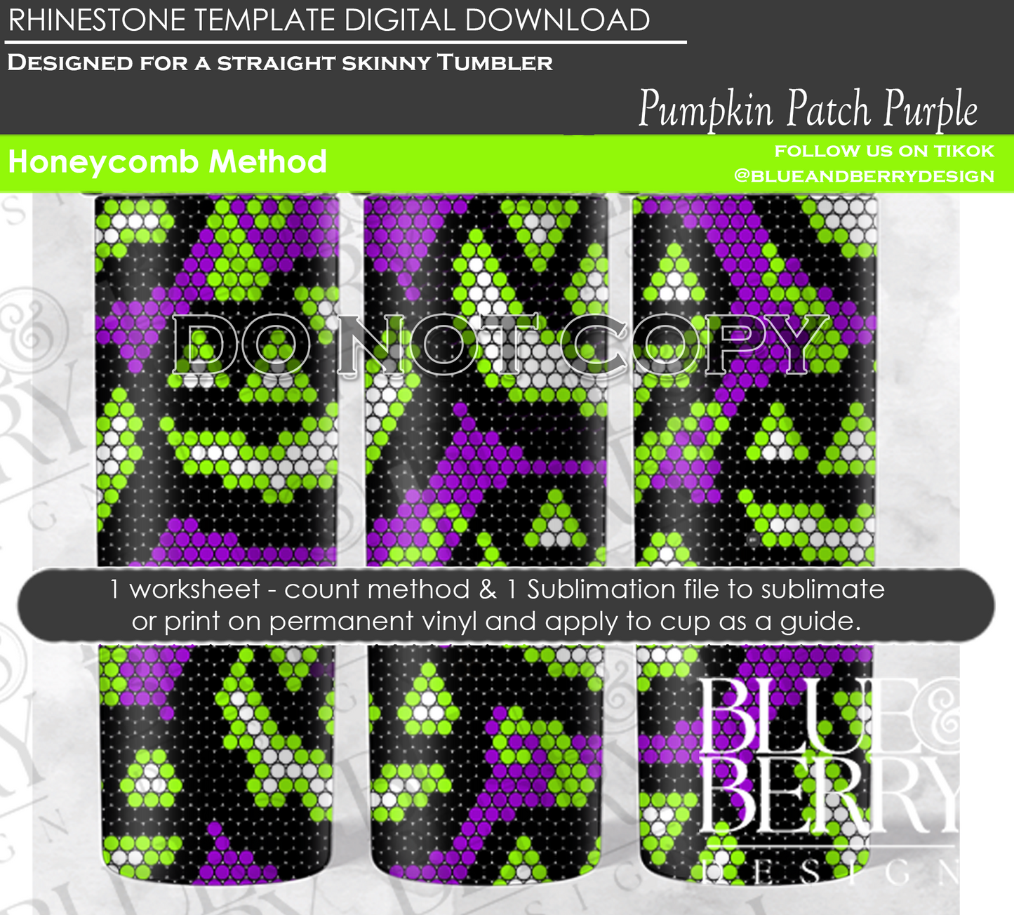 Pumpkin Patch Purple Digital Download Template – TEMPLATE TUMBLERS