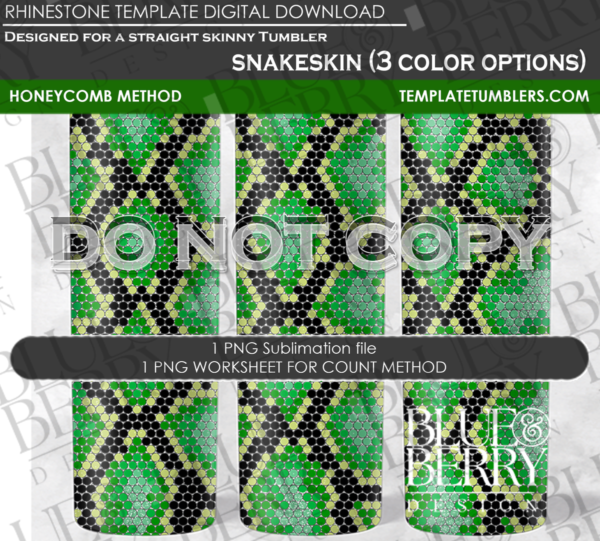 Snakeskin (3 Color Options) Download Template – TEMPLATE TUMBLERS